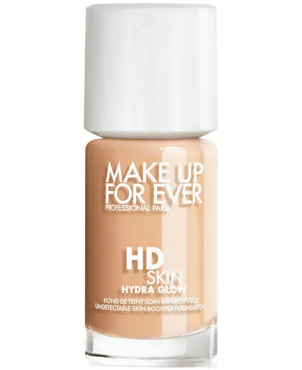 MAKE UP FOR EVER Hd Skin Hydra Glow Skincare Foundation With Hyaluronic Acid 1n00 Alabaster - 2n22 - Nudeâ  - For Light To Medium Skin